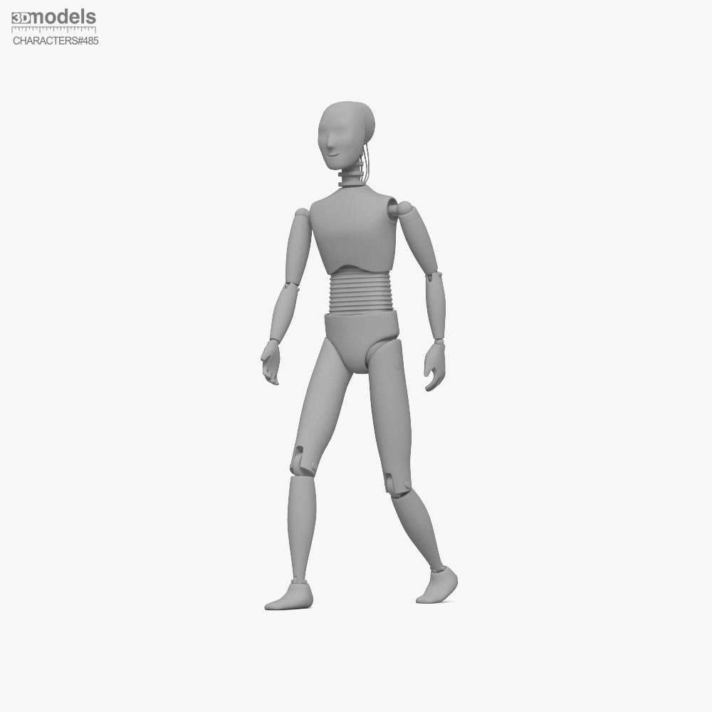 Crash Test Dummy Walking 3D model - Download Vehicle equipment on ...