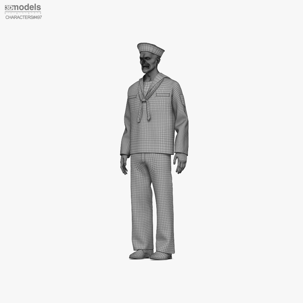Zombie Sailor 3D model - Download Mythological creatures on 3DModels.org