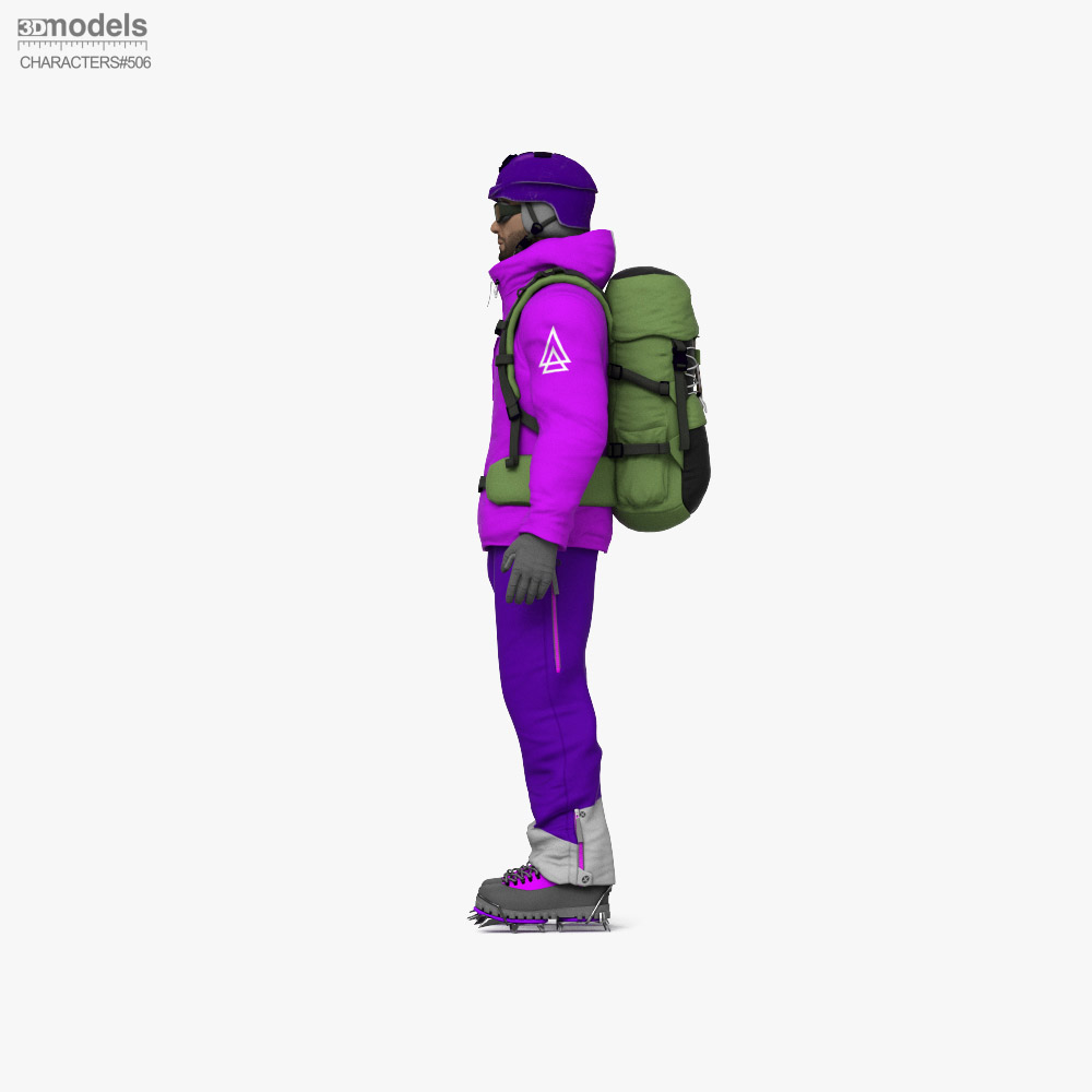 Middle Eastern Climber 3D model - Download Character on 3DModels.org