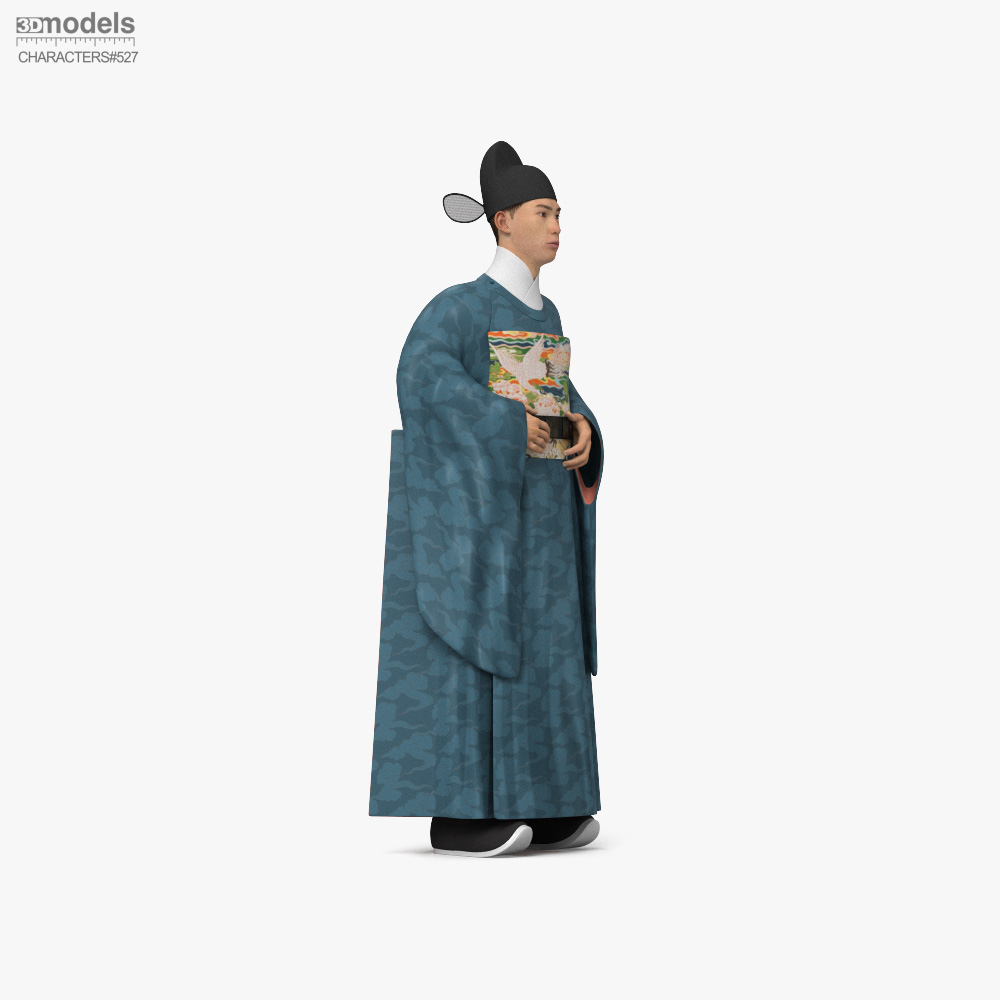 Man in Traditional Chinese Clothing 3D model - Download Character on ...