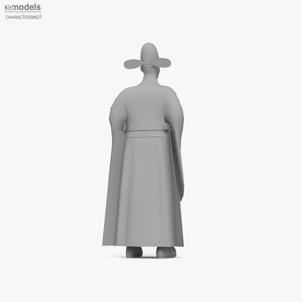 Man in Traditional Chinese Clothing 3D model - Download Character on ...