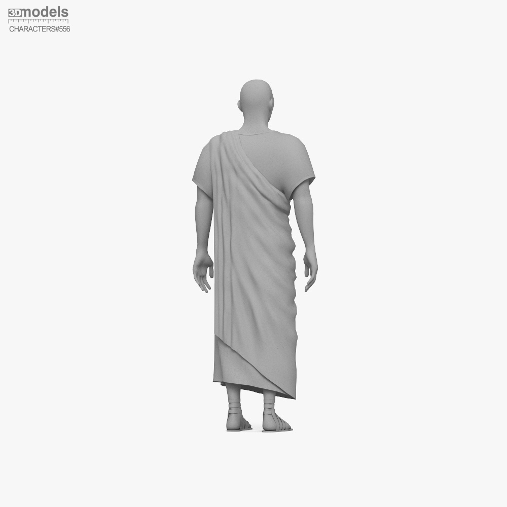 Man in Ancient Greek Clothing 3D model - Download Character on 3DModels.org