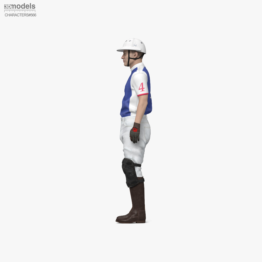 Polo Player Modèle 3D - Télécharger Character on 3DModels.org