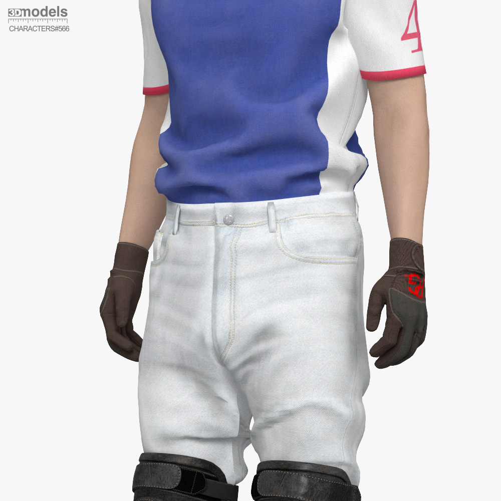 Polo Player Modèle 3D - Télécharger Character on 3DModels.org
