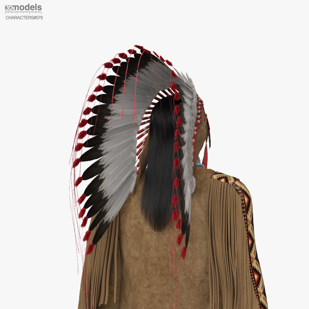 Native American Man 3D model - Download Character on 3DModels.org