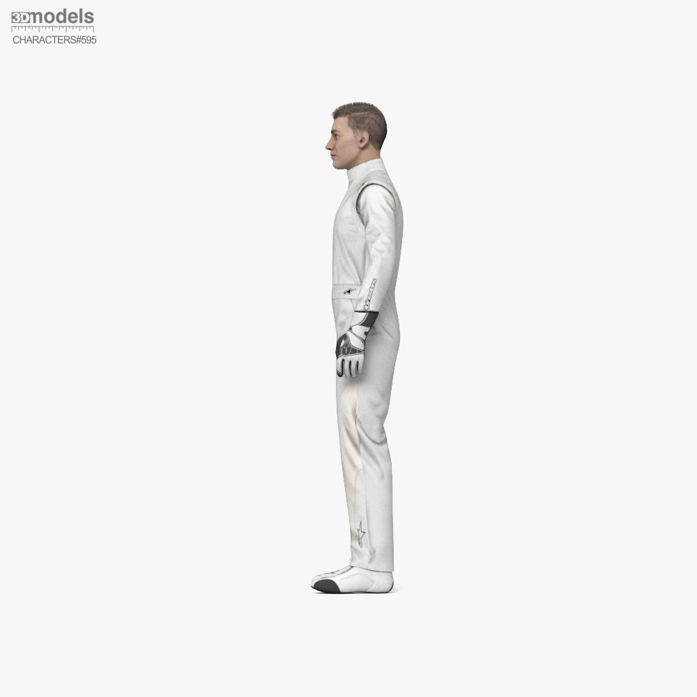 Race Driver 3D model - Download Character on 3DModels.org