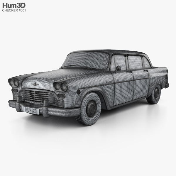 Checker Marathon (A12) 1968 3D model - Download Sedan on 3DModels.org