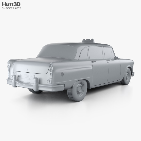 Checker Marathon (A12) Taxi 1978 3D model - Download Sedan on 3DModels.org