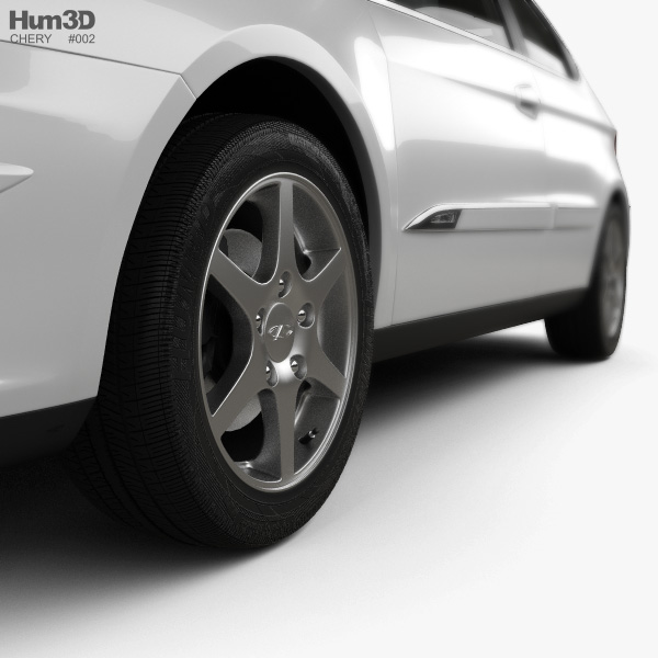 Chery A3 (J3) hatchback 5-door 2013 3D model - Download Hatchback on ...