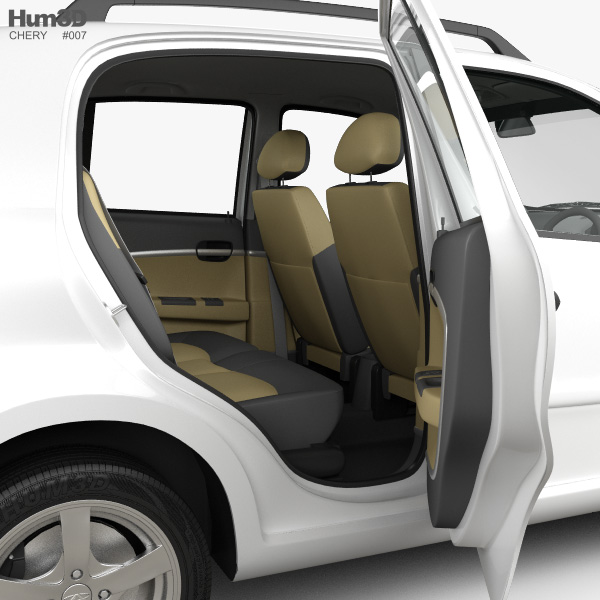 Chery A1 (J1) with HQ interior 2014 3D model - Download Hatchback on ...