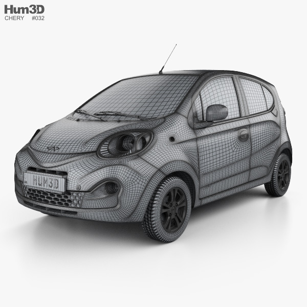 Chery QQ 2016 3D model - Download Hatchback on 3DModels.org