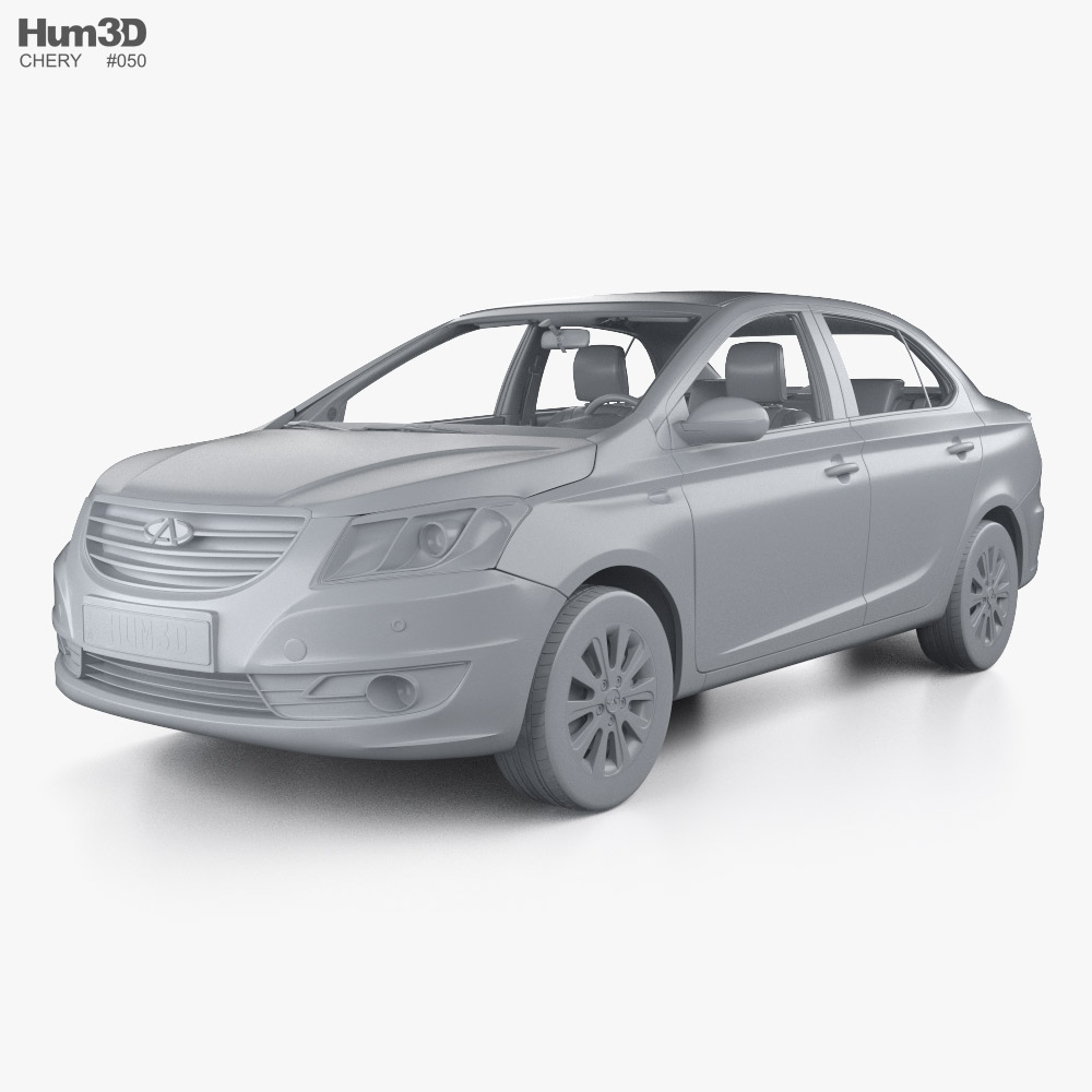 Chery E3 with HQ interior 2016 3D model - Download Sedan on 3DModels.org
