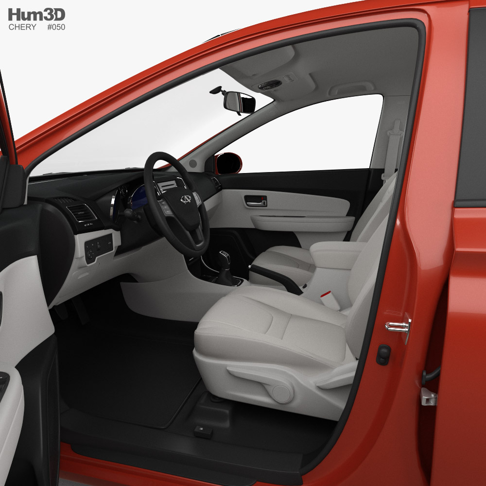Chery E3 with HQ interior 2016 3D model - Download Sedan on 3DModels.org