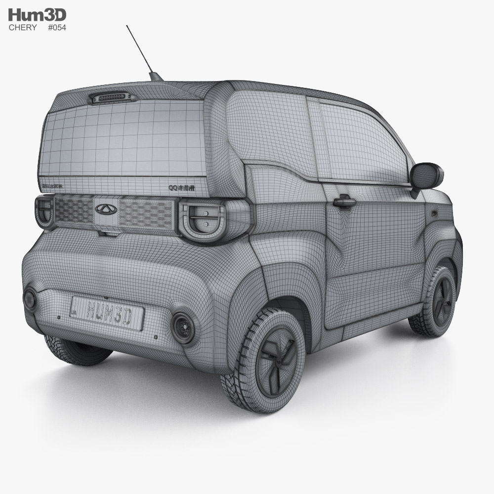 Chery QQ IceCream 2017 3D model - Download Hatchback on 3DModels.org