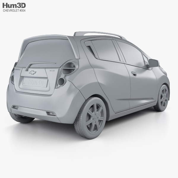 Chevrolet Spark (Beat) 2010 3D model - Download Hatchback on 3DModels.org