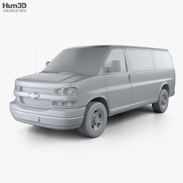 Chevrolet Express 2011 3D model - Download Van on 3DModels.org