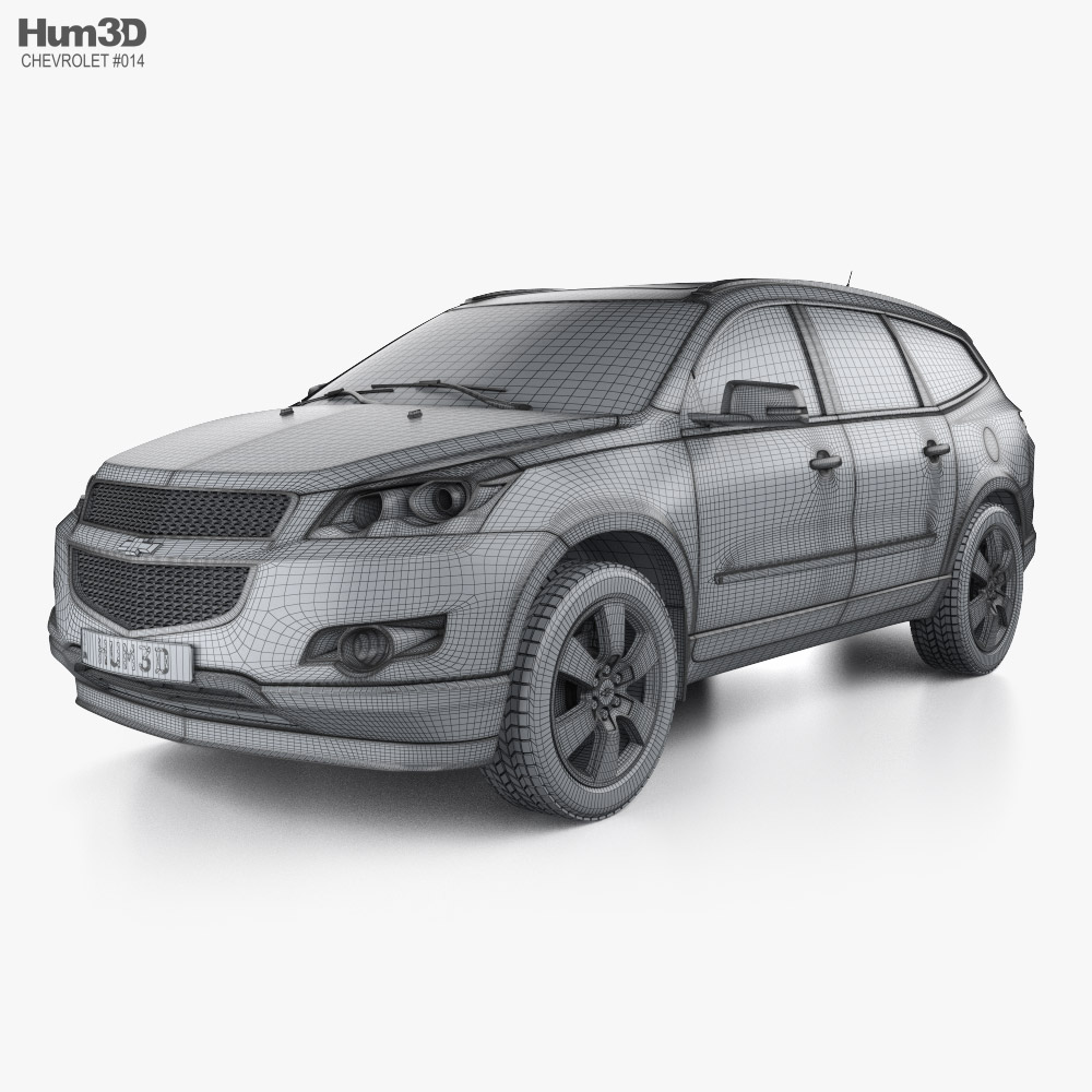 Chevrolet Traverse LTZ 2014 Modelo 3D - Descargar Crossover SUV ...
