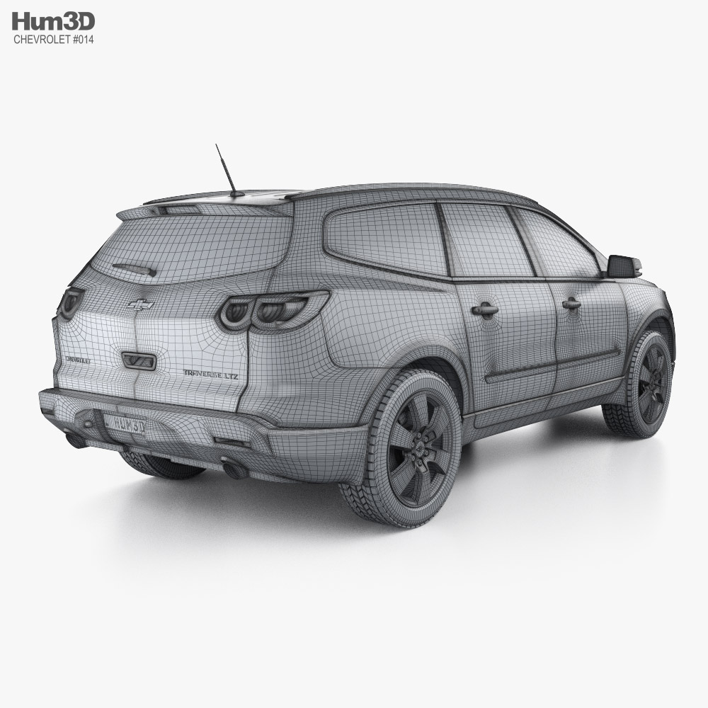 Chevrolet Traverse LTZ 2014 Modelo 3D - Descargar Crossover SUV ...
