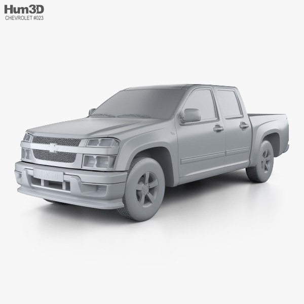 Chevrolet Colorado Crew Cab 2014 3D model - Download Pickup on 3DModels.org