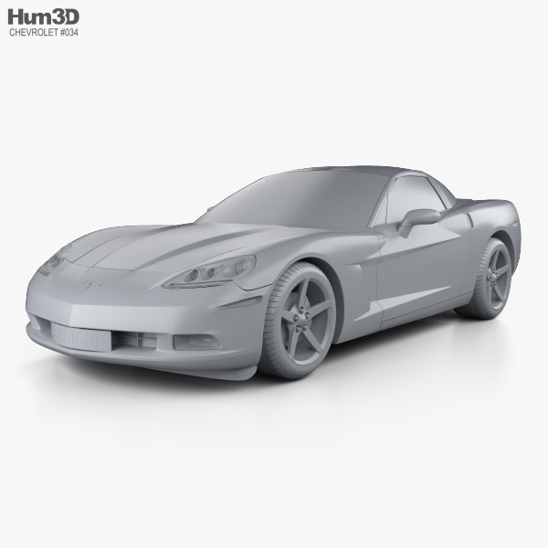 Chevrolet Corvette (C6) 2014 3D model - Download Sports car on 3DModels.org