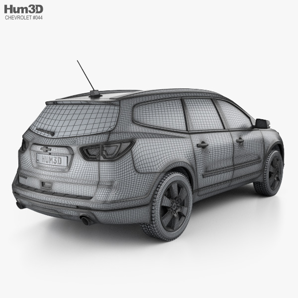 Chevrolet Traverse 2016 3D model - Download Crossover SUV on 3DModels.org