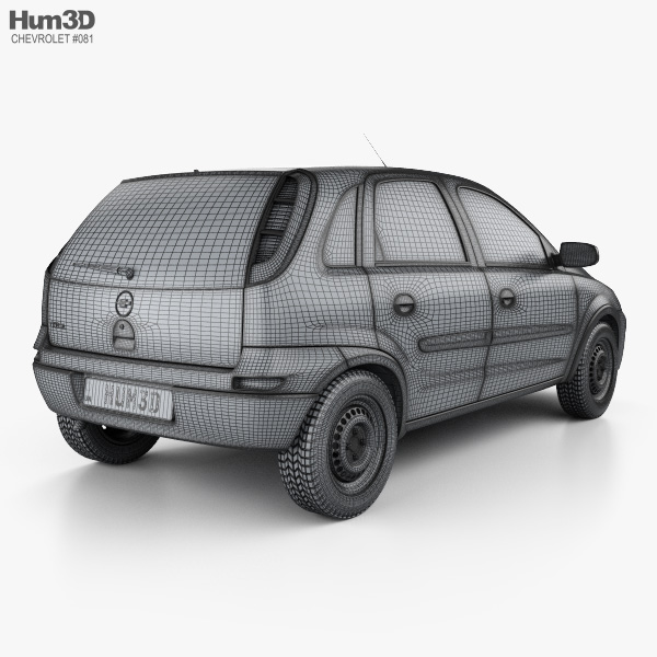Chevrolet Corsa 5 puertas hatchback 2012 Modelo 3D - Descargar ...