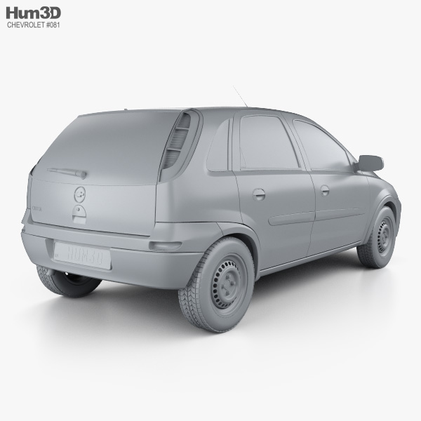 Chevrolet Corsa 5 puertas hatchback 2012 Modelo 3D - Descargar ...