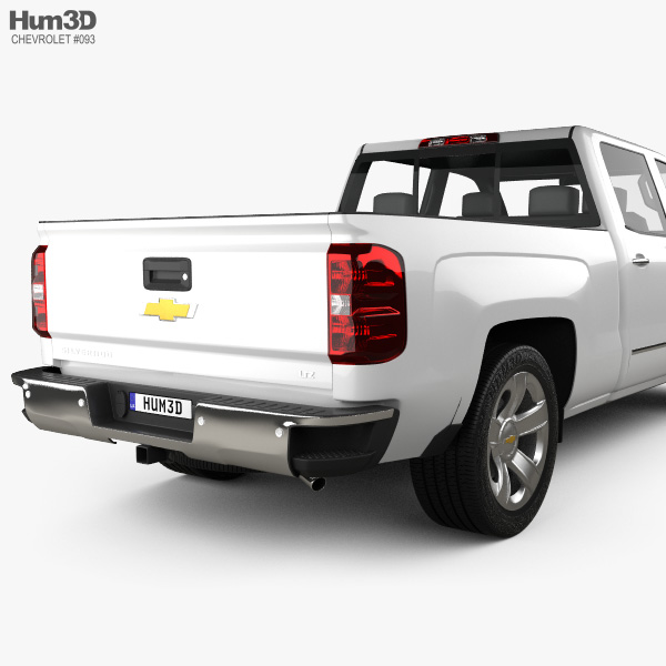 Chevrolet Silverado Crew Cab LTZ 2016 3D model - Download Pickup on ...