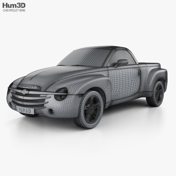 Chevrolet SSR 2006 3D model - Download Pickup on 3DModels.org