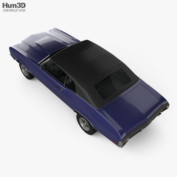 Chevrolet Chevelle SS 454 LS5 convertible 1971 3D model - Download ...
