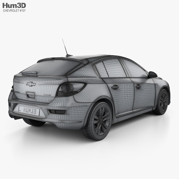 Chevrolet Cruze hatchback 2014 3D model - Download Hatchback on ...