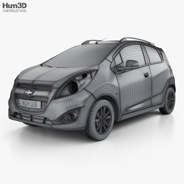 Chevrolet Spark LS 2016 Modelo 3D - Descargar Hatchback activado ...