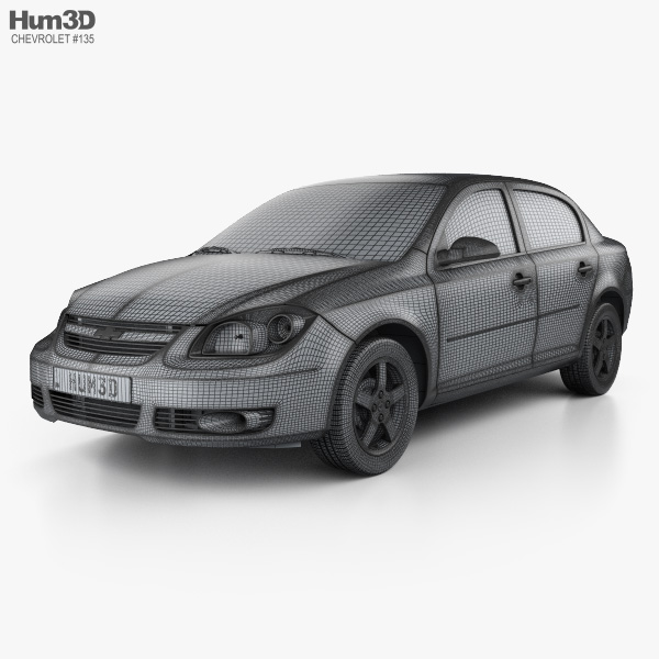 Chevrolet Cobalt sedan 2010 3D model - Download Sedan on 3DModels.org