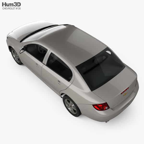 Chevrolet Cobalt sedan 2010 3D model - Download Sedan on 3DModels.org