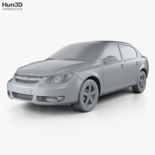 Chevrolet Cobalt sedan 2010 3D model - Download Sedan on 3DModels.org
