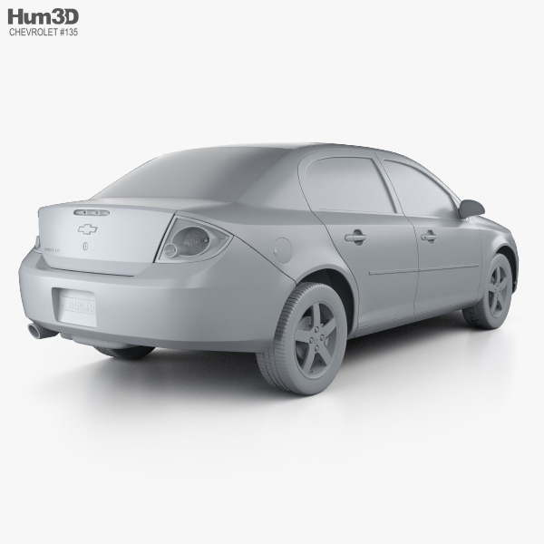 Chevrolet Cobalt sedan 2010 3D model - Download Sedan on 3DModels.org