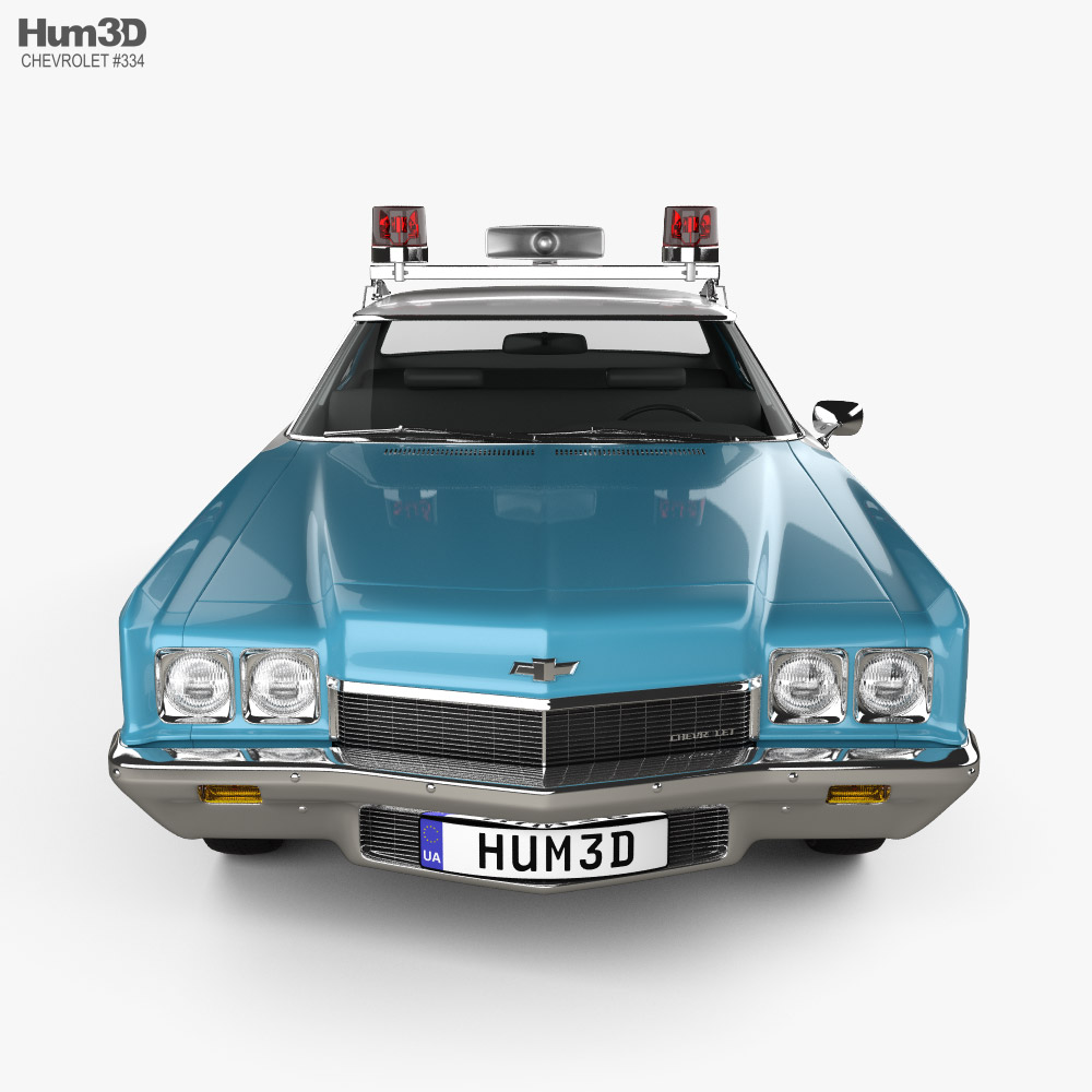 Chevrolet Impala Police 1975 3D model - Download Sedan on 3DModels.org