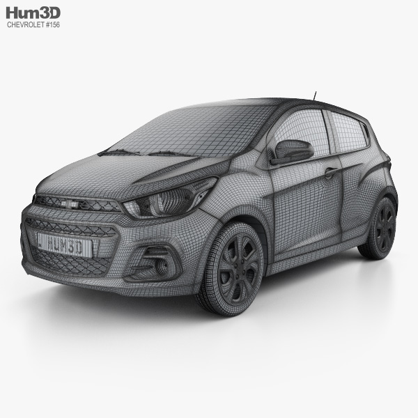 Chevrolet Spark 2019 Modelo 3D - Descargar Hatchback activado 3DModels.org