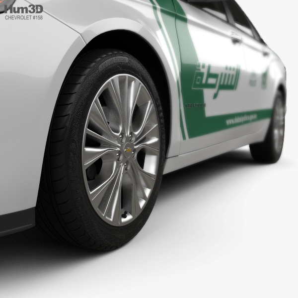 Chevrolet Impala Police Dubai 2017 3D model - Download Sedan on ...