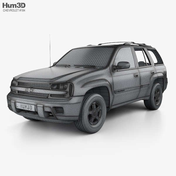 Chevrolet TrailBlazer LT 2009 3D model - Download Crossover SUV on ...