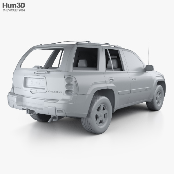 Chevrolet TrailBlazer LT 2009 3D model - Download Crossover SUV on ...