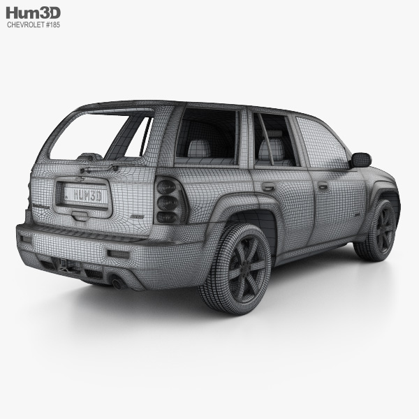Chevrolet TrailBlazer SS 2009 3D model - Download Crossover SUV on ...