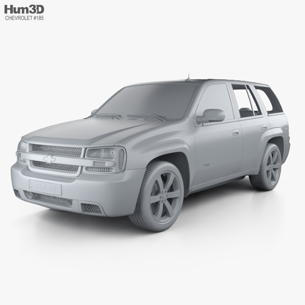 Chevrolet TrailBlazer SS 2009 3D model - Download Crossover SUV on ...