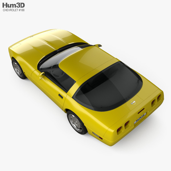 Chevrolet Corvette (C4) 1996 3D model - Download Sports car on 3DModels.org