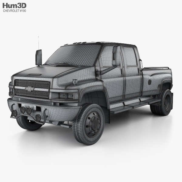 Chevrolet Kodiak C4500 Crew Cab Pickup 2009 3D model - Download Truck ...