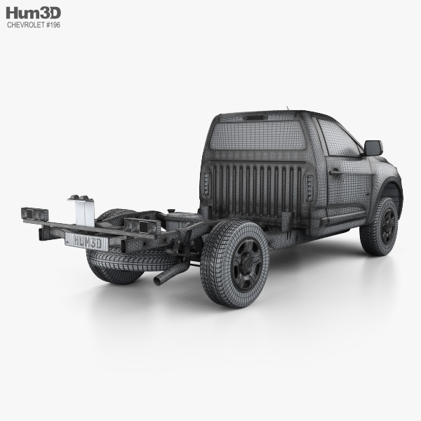 Chevrolet Colorado S-10 Regular Cab Chassis 2019 3D model - Download ...