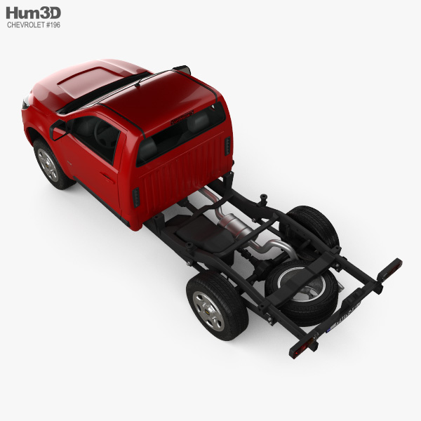 Chevrolet Colorado S-10 Regular Cab Chassis 2019 3D model - Download ...
