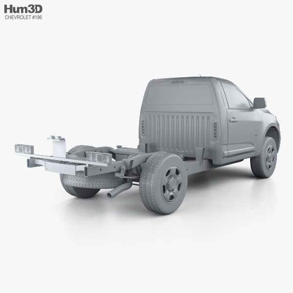 Chevrolet Colorado S-10 Regular Cab Chassis 2019 3D model - Download ...
