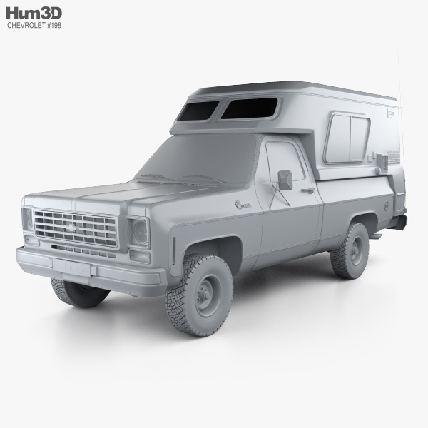 Chevrolet Blazer Chalet 1976 3D model - Download Crossover SUV on ...