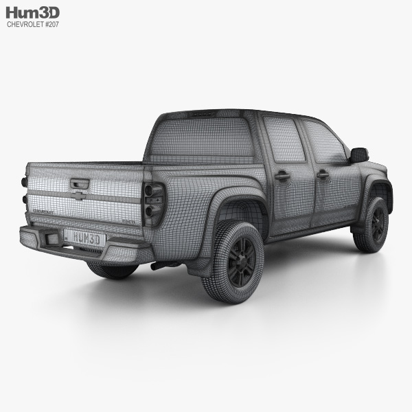 Chevrolet Colorado Crew Cab TH-spec 2012 3D model - Download Pickup on ...
